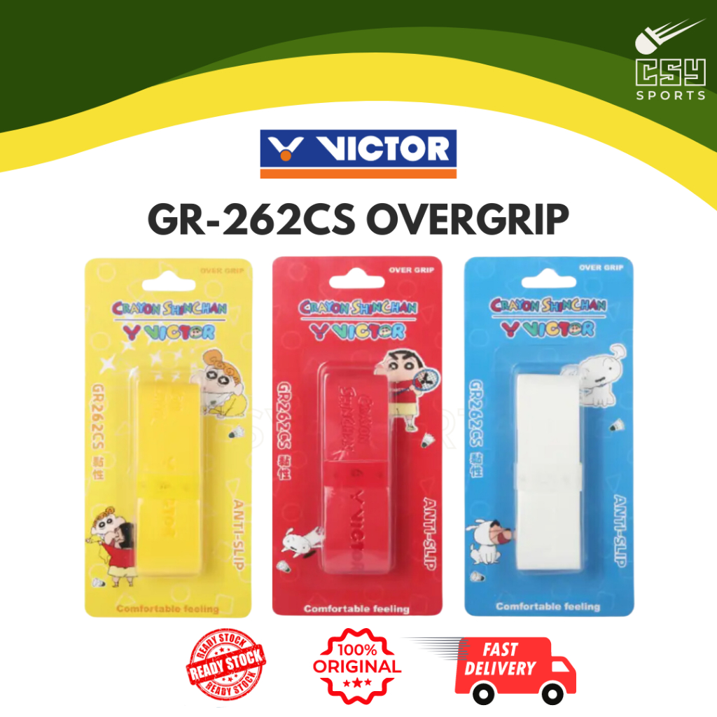 [100% ORI] VICTOR Badminton Crayon Shin Chan GR-262CS Grip | Shopee ...