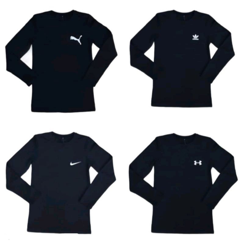 baju inner@tight unisex long sleeve/baju mandi/baju sukan | Shopee Malaysia