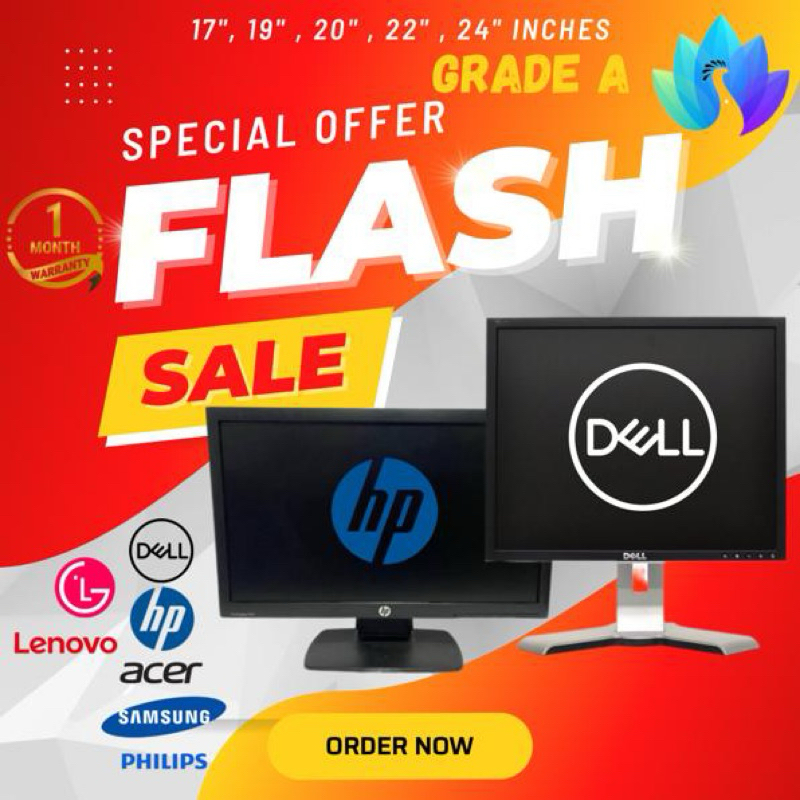 [GRADE A] 17” 19” 20” 22” 24”inch HP,DELL,LG,LENOVO,ACER LED / LCD ...