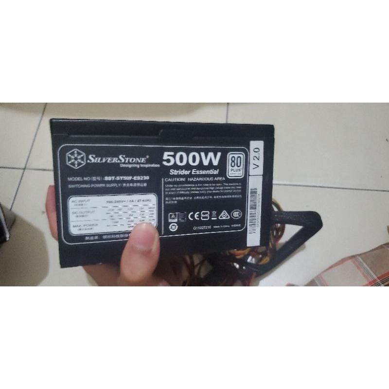 Silverstone 500W 80 PLUS 230V EU ATX PSU ST50F-ES230 power supply used ...