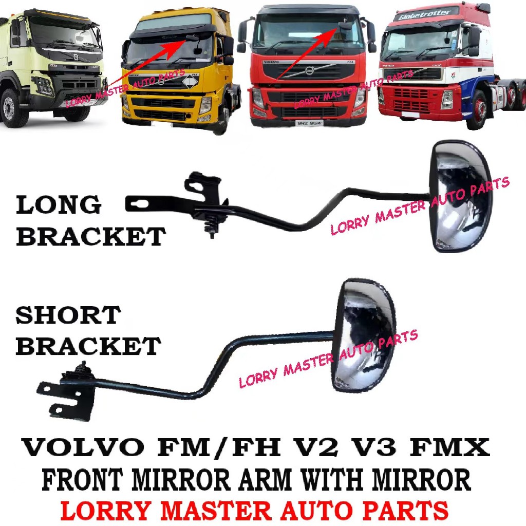 FRONT TOP MIRROR ARM & MIRROR VOLVO FM/FH V2 V3 FMX LORRY TRUCK ...