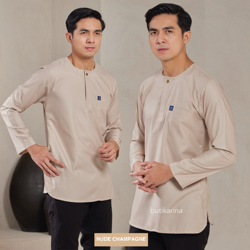 KURTA WARNA NUDE CHAMPAGNE PREMIUM | Shopee Malaysia