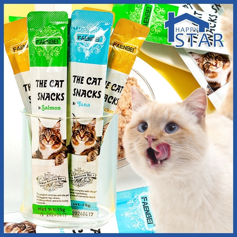 15g Cat Snack Stick/Makanan kucing/ Treats - Chicken / Tuna / Salmon ...