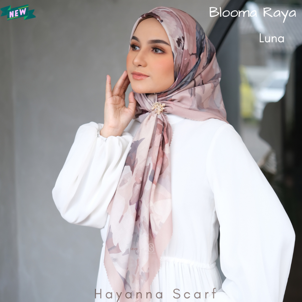 LUNA IN BLOOMA RAYA SERIES #hayannascarf #tudungraya #tudungcantik # ...
