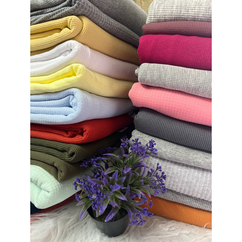 Kain Waffle / Drop Needle Knitt Cotton / Wrinkle Knitt Cotton Uniqlo ...