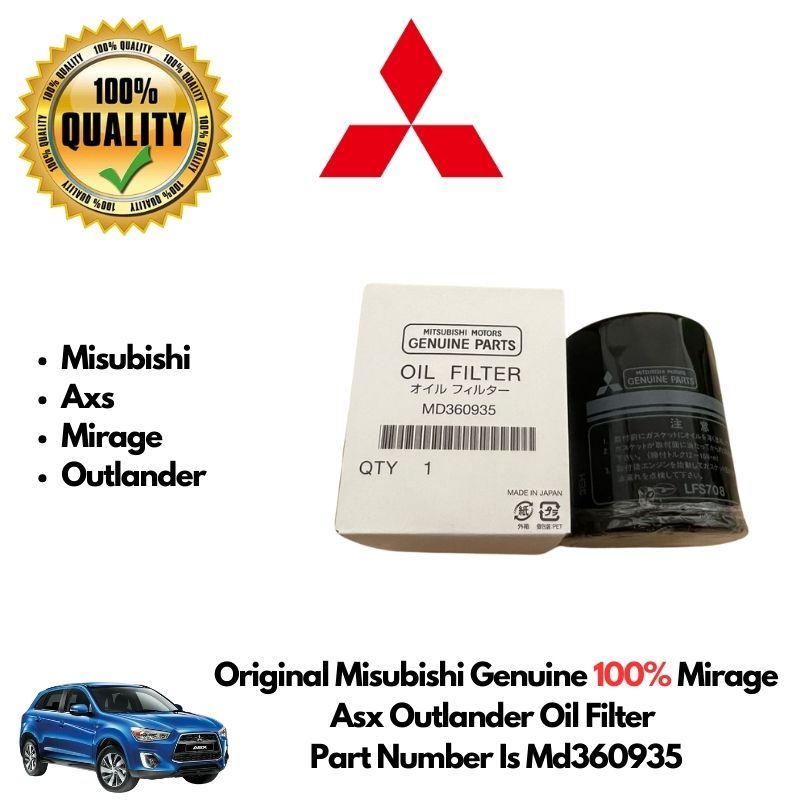 Original Misubishi Genunie 100%Mirage Asx Outlander Oil Filter Md360935 ...