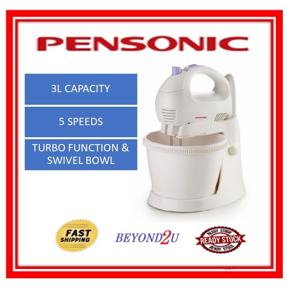 Pensonic 5 Speed Stand Mixer with Turbo Function PM-214 ( Free Bubble ...
