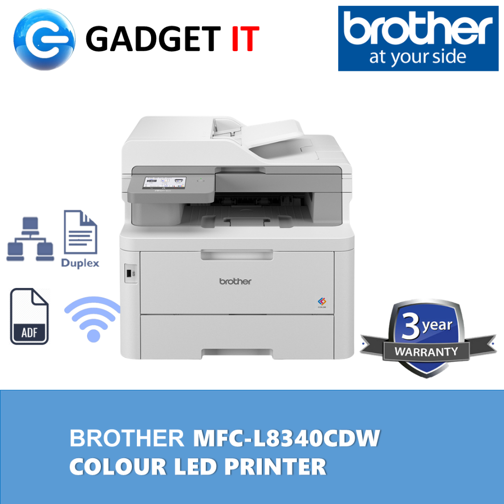 BROTHER MFC-L8340CDW COLOUR LASER LED PRINTER(PRINT,SCAN,COPY,FAX ...