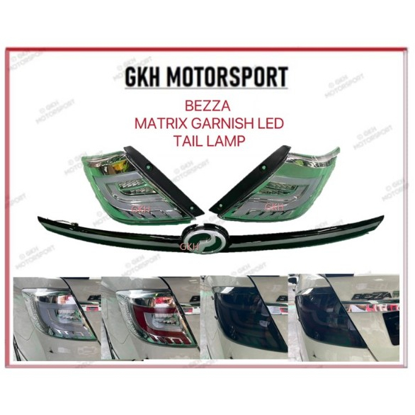 PERODUA BEZZA 2016 2018 2020 2022 MATRIX EV REAR TAIL CENTER RUNNING ...