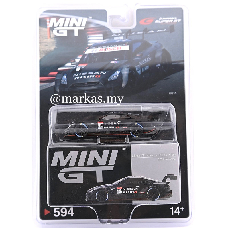 (BLISTER CARD) MINI GT JAPAN EXCLUSIVE 1/64 #594 NISSAN GT-R NISMO ...