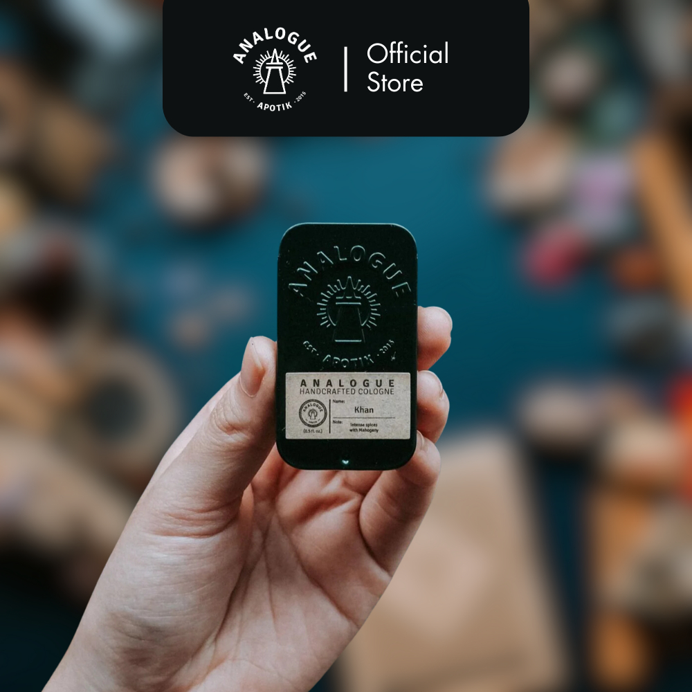 Analogue Khan | Solid Cologne | Spicy Scent With Citrus Undertone | Tin Casing | Men Perfume ...