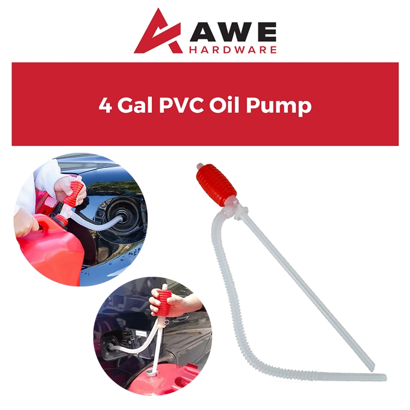 Oil Pump 4 Gal PVC Manual Oil Hand Pump Emergency Pam Minyak Tangan ...