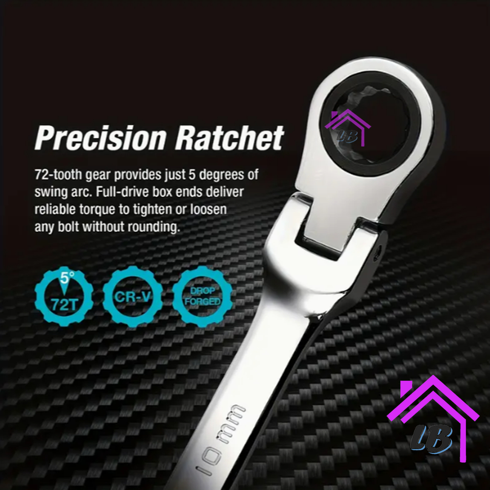 Flexible Gear Wrench Ratchet Spanner Combination Ratchet Wrench Flex ...