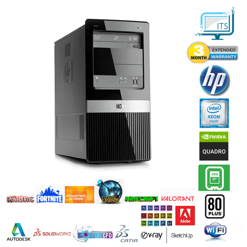 HP Pro👉 Intel Xeon 3.46GHz, 8-Threads 16G ECC RAM Quadro 2000 128G SSD ...