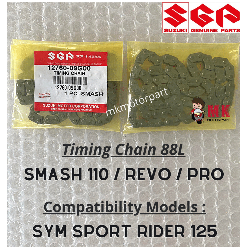 TIMING CHAIN Suzuki SMASH 110 / REVO / PRO / SYM SPORT RIDER 125 Rantai ...