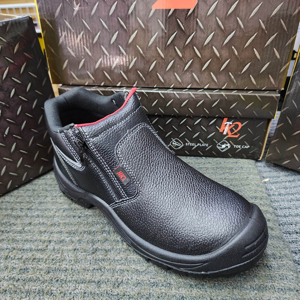 HK2 BY HAMMERKING 15002 MID CUT ZIP SAFETY SHOES | Shopee Malaysia
