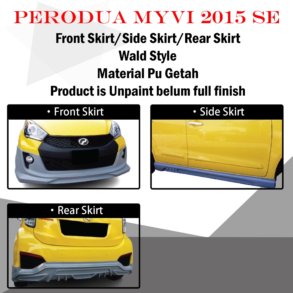 PERODUA MYVI ICON 2015 SE FACELIFT WALD MODEL FULLSET (PU GETAH ...