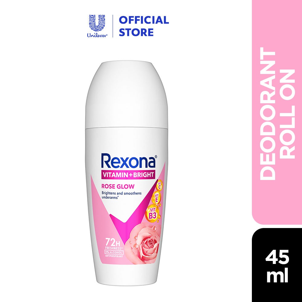 Rexona Women Advanced Brightening Roll On Deodorant French Rose (45ml) | Shopee Malaysia
