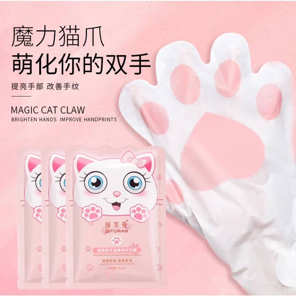 Moisturizing Cat Paw Hand Mask / Moisturizing, Whitening, Removing Dead ...