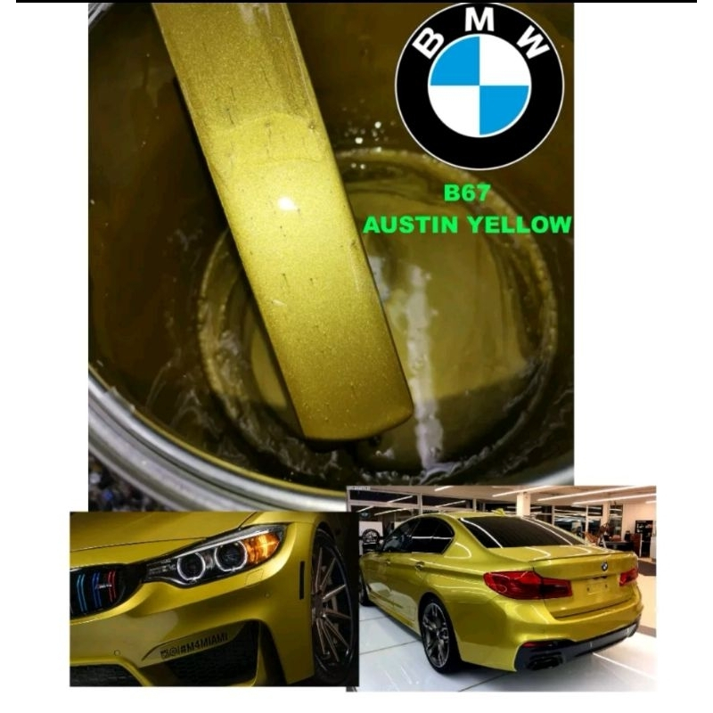 BMW B67 AUSTIN YELLOW 2K AUTOMOTIVE PAINT/2k paint/cat bancuh/cat ...