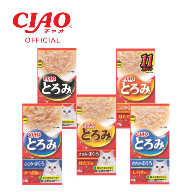 CIAO Toromi Line Pouch Assorted -1 Set (4 pcs x 35g) | Shopee Malaysia