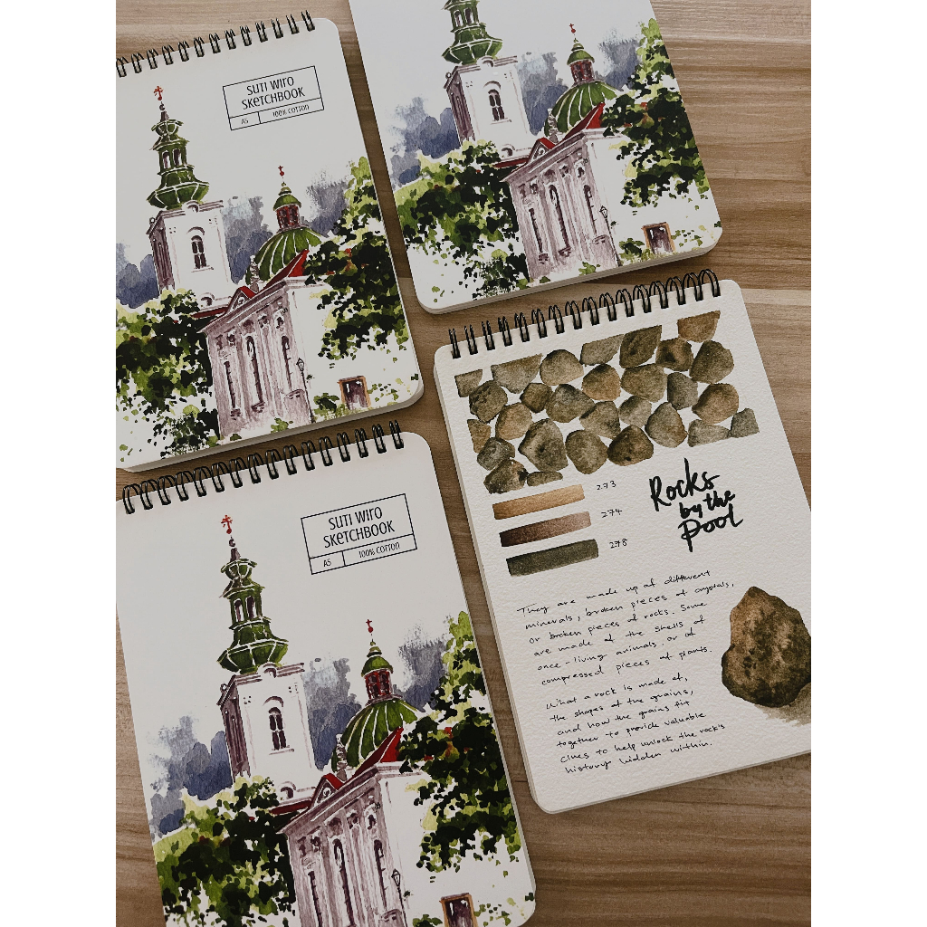 Furry Tail Arts A5 Suti Wiro Sketchbook 100% Cotton 320gsm Cold-Press ...