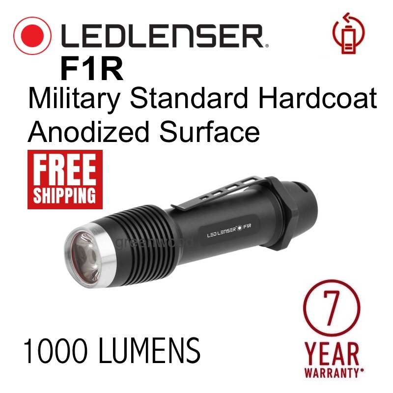 F1R LEDLENSER RECHARGEABLE Flashlight - 1000 Lumens [Led Lenser 1000lm ...