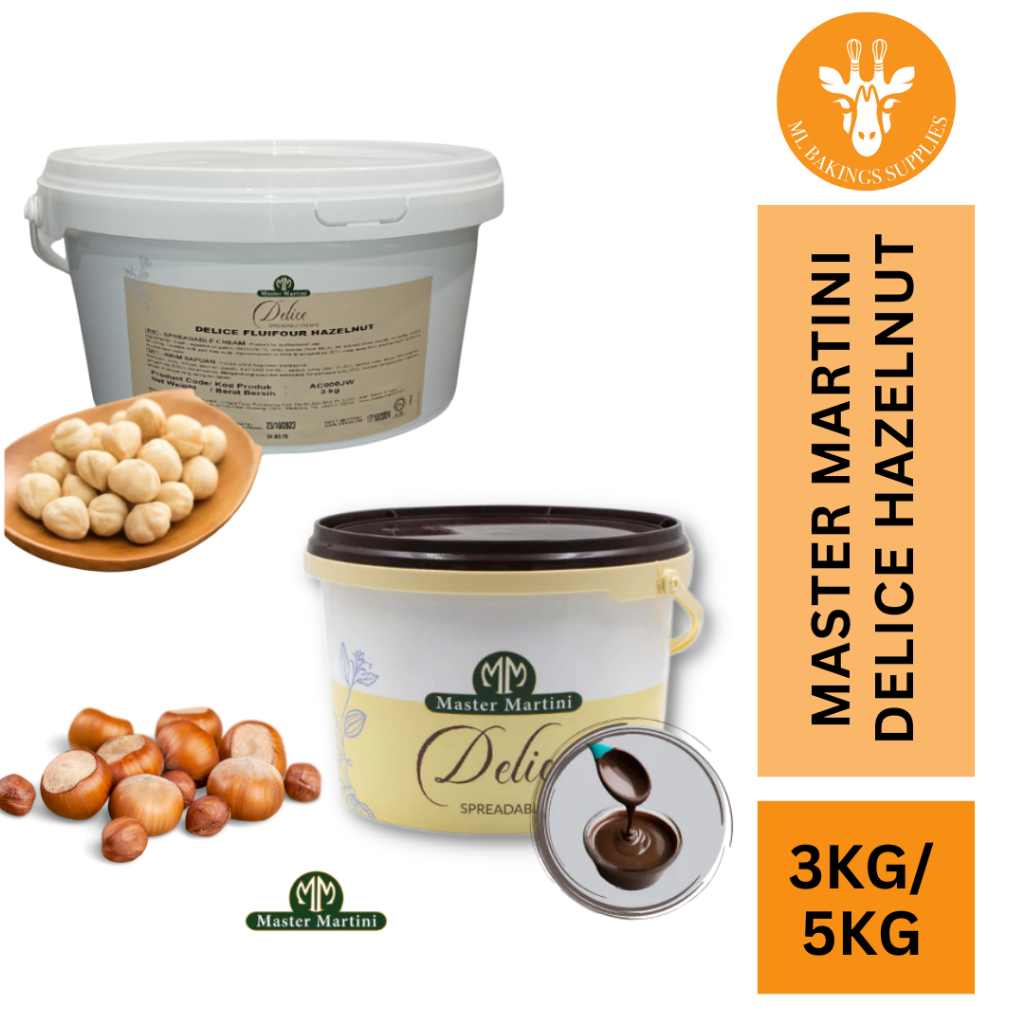 Master Martini Delice 3Kg/5kg / Nutella / Hazelnut spread / Chocolate ...