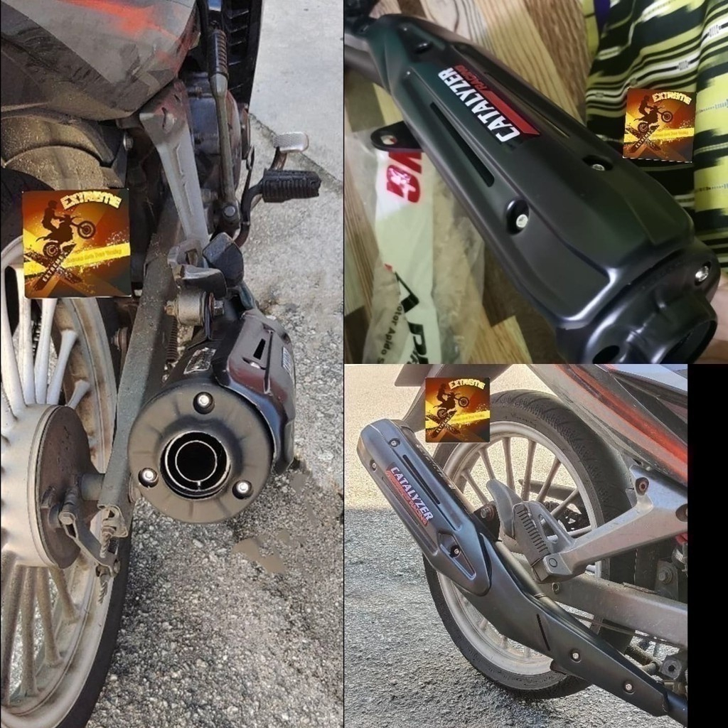 APIDO STD EXHAUST EKZOS RACING MUFFLER CUTTING STANDARD LC135 3 IN 1 LC135 V2/ V3/ V4/ V5/ V6 ...