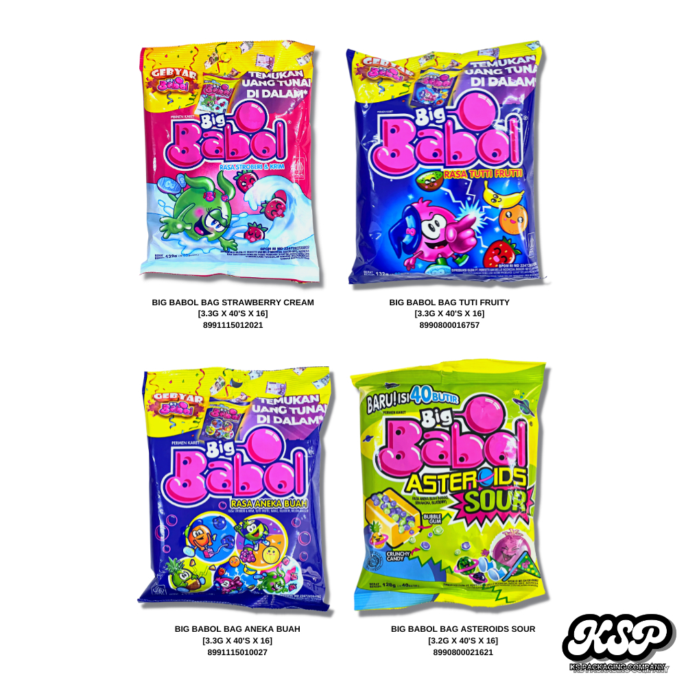 40pcs Big Babol Bubble Gum Rasa Assorted Halal | Shopee Malaysia