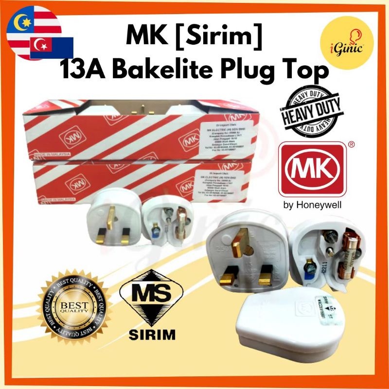 【SIRIM 】MK 13A Bakelite Plug Top MK-646 MK-654 Heavy Duty Bakelite Plug ... 【SIRIM 】MK 13A Bakelite Plug Top MK-646 MK-654 Heavy Duty Bakelite Plug ...