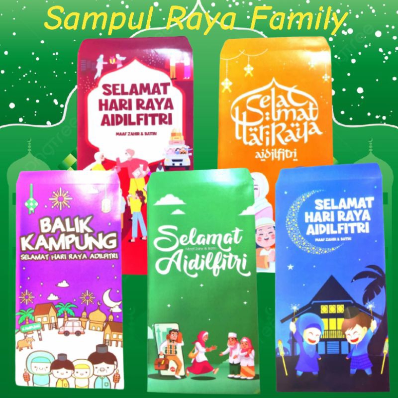 Sampul Duit Raya 10PCS /Pack , Sampul Duit Aidilfitri / Money Pocket ...