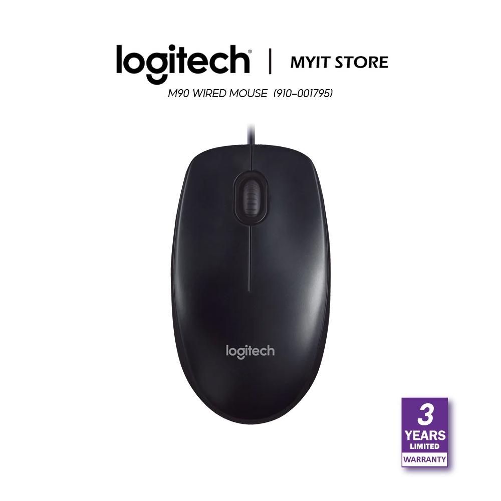 Logitech M90 Wired USB Mouse, PC / Mac / Laptop - Gray | Shopee Malaysia