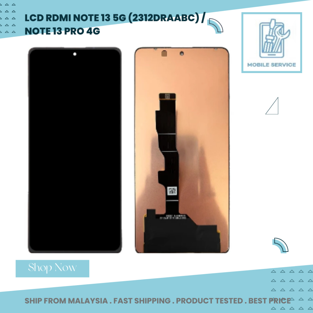 LCD REDMI NOTE 13 5G (2312DRAABC) / NOTE 13 PRO 4G Display Touch Screen Digitizer Repair ...