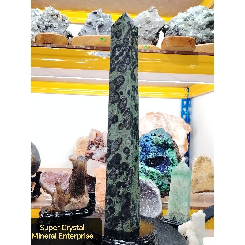 (Local Ready stock/本地现货)天然墨西哥高等级孔雀眼石水晶柱Natural High Gred Mexico Nebula ...