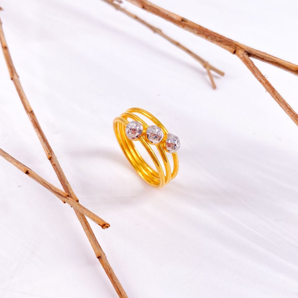 GD JEWELLERY - 916 GOLD RING STM TRIPLE BOBA 2C| 916 EMAS CINCIN STM ...