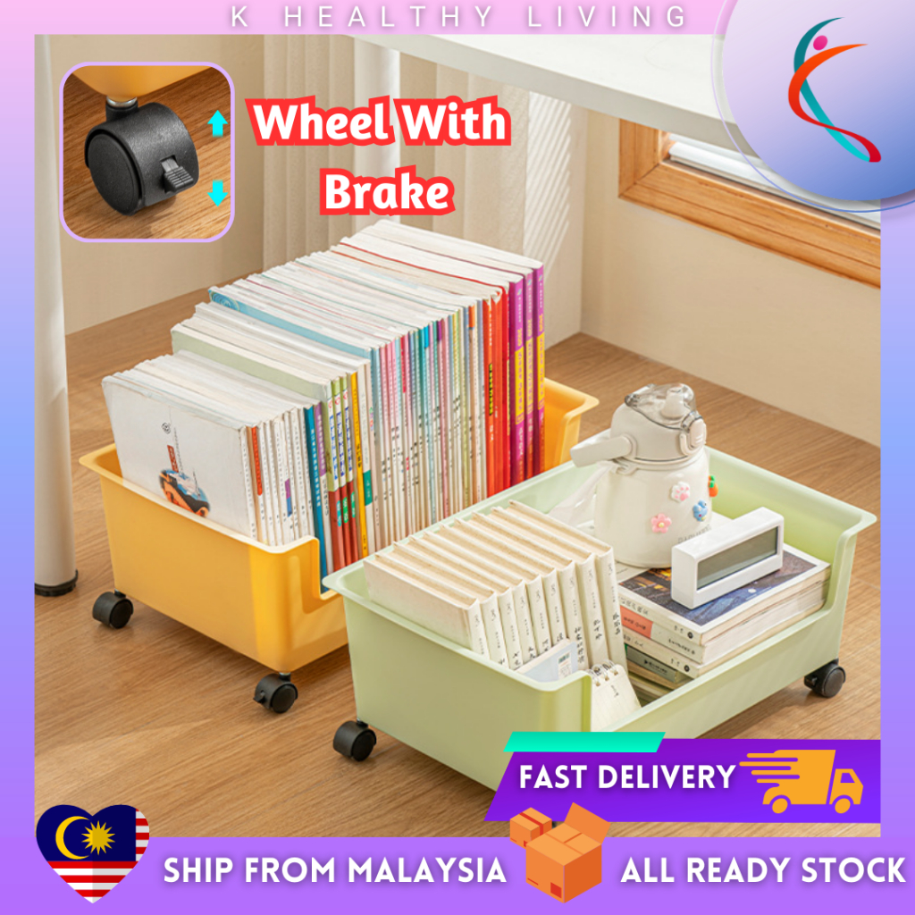 Multi Function Pulley Scroll Storage Basket Trolley with Wheel Roller ...