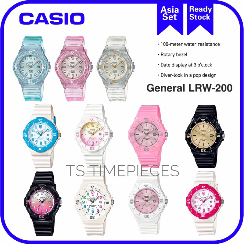 CASIO Quartz analog watch LRW-200H-4C / LRW-200H-4B2 / LRW-200H-1B ...