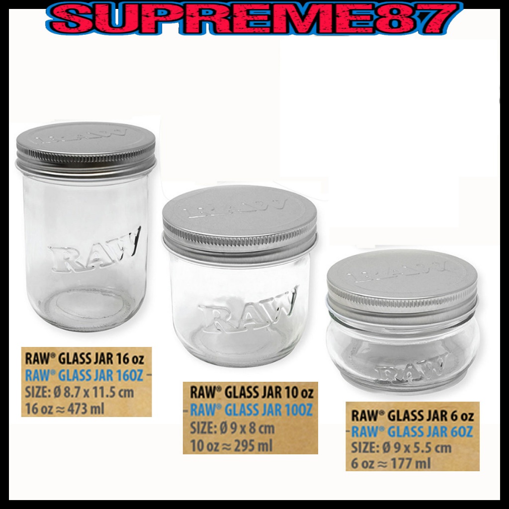 Raw Mason Glass Jar Stash Jar Container | Shopee Malaysia