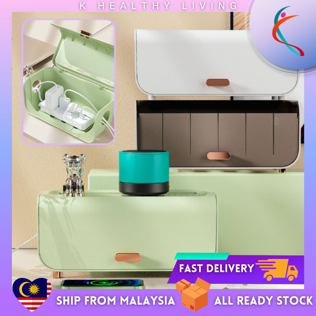 Wire Extension Management Storage Box Cable Organiser Box Cord TV Home ...