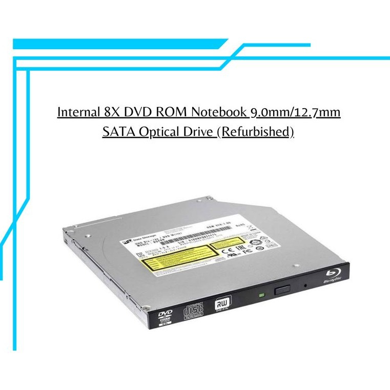 Internal 8X DVD ROM NOTEBOOK SATA Optical Drive ( Refurbished) | Shopee ...