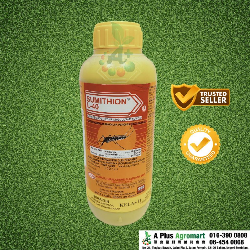 Racun Serangga Sumithion Fenitrothion 40% Tetramethrin 1% SUMITHION L-40 (1 liter) | Shopee Malaysia