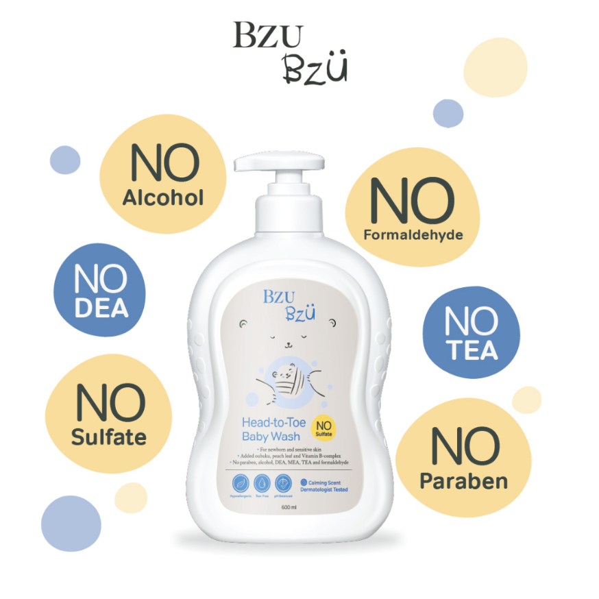 BZU BZU Head to Toe Baby Wash Bundle Deal (600ml) | Shopee Malaysia