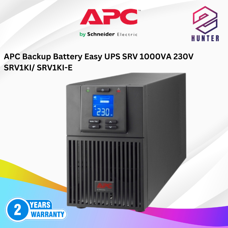 APC SRV1KI/ SRV1KI-E/ SRV1KI-E Backup Battery Easy UPS SRV 1000VA 230V | Shopee Malaysia