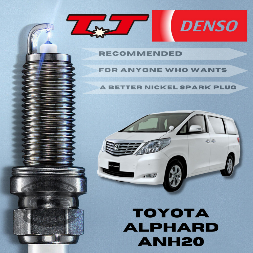 DENSO TT NICKEL SPARK PLUG[ K20TT ] - TOYOTA ALPHARD ANH20 | Shopee ...