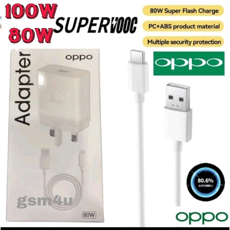 ORIGINAL 100W/80W Oppo Reno Find X5/ X3 Pro RENO 11 10 9 8 7 6 Pro ...
