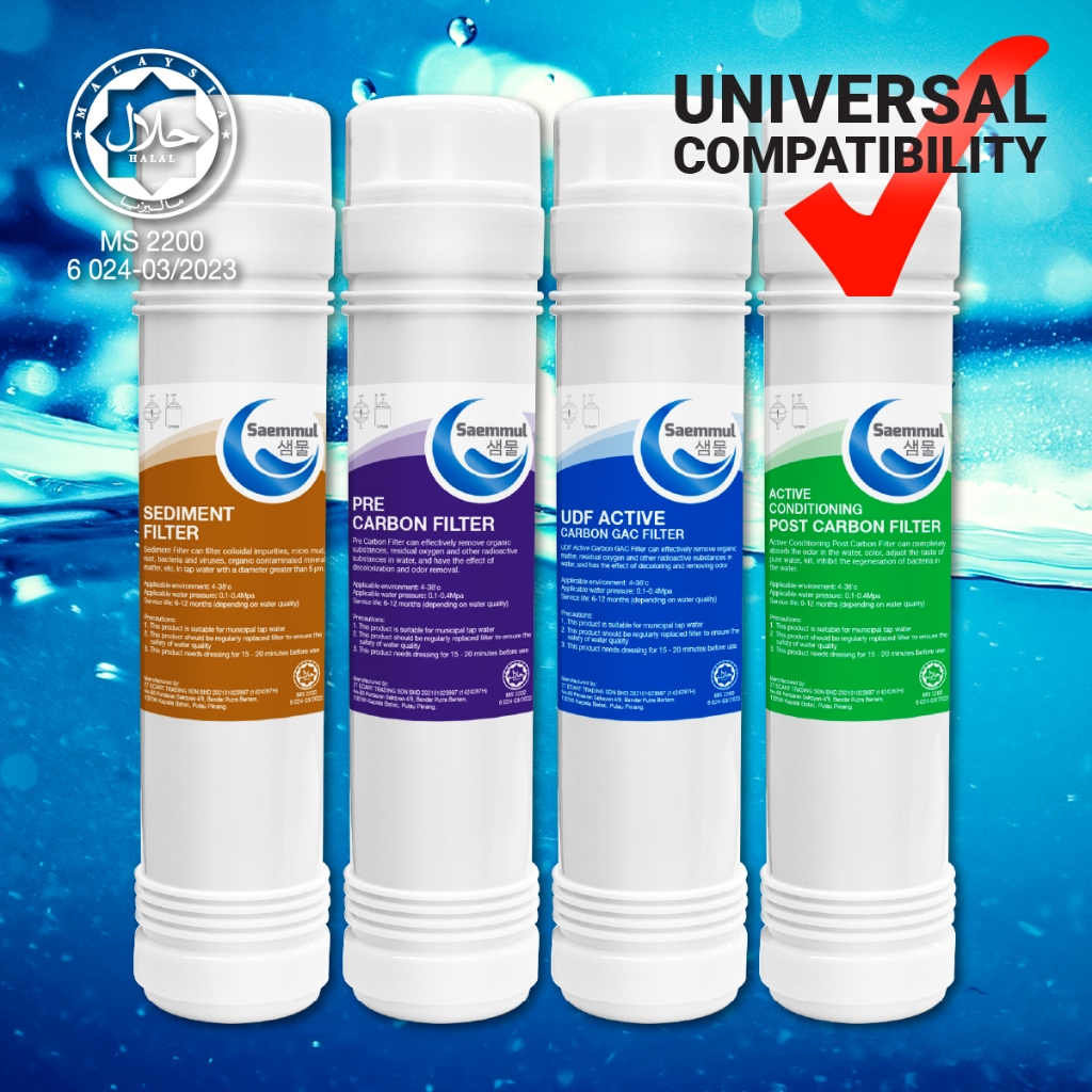 SAEMMUL 10”U TYPE MINERAL WATER FILTER SET COMPATIBLE FOR YAMADA CUCKOO ...