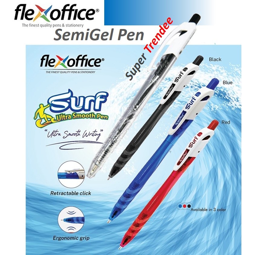 Flexoffice Surf / Super Trendee Gel Pen Ball Pen Retractable 0.5mm / 0 ...