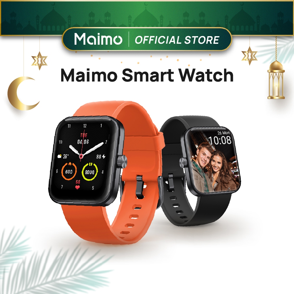 Maimo Curved 2.5D HD Screen SpO2 Smart Watch (1.69") | Shopee Malaysia