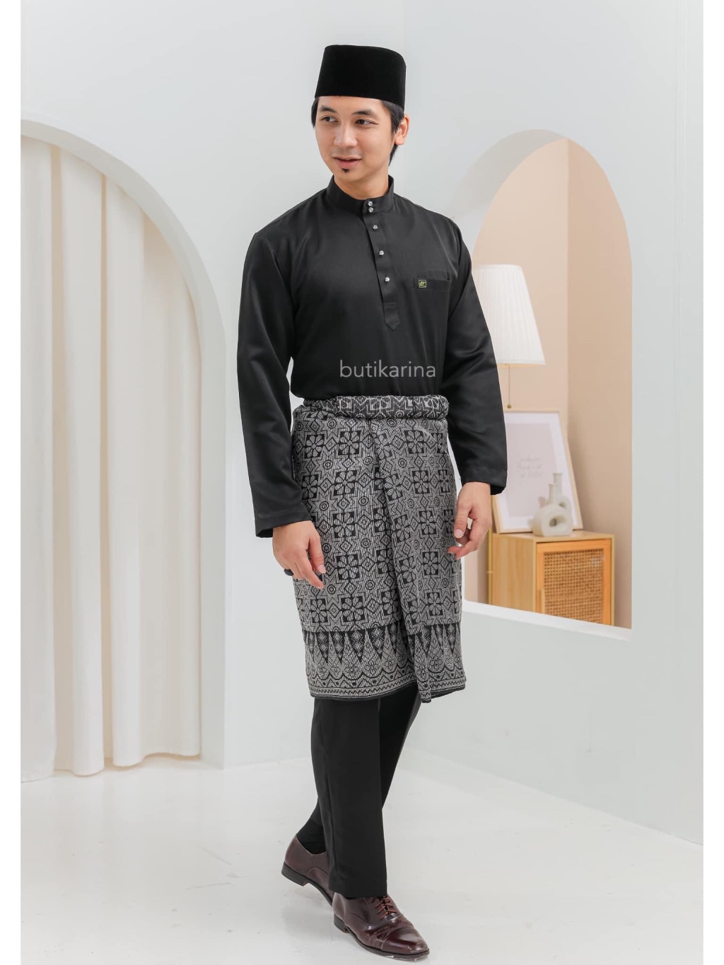 BAJU MELAYU HITAM PREMIUM SIZE S-5XL | Shopee Malaysia